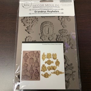 Prima Mould Redesign "grandeur Keyholes" - Vintage Art Decor Silicon ...