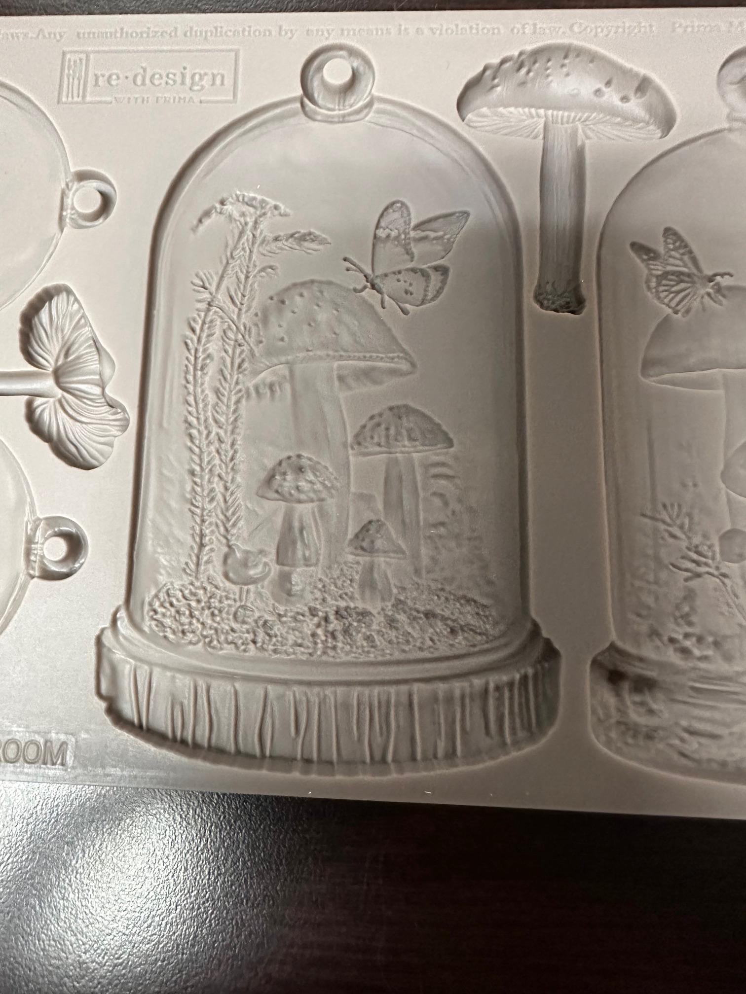 Prima Mould Redesign "enchanted Shroom" - Vintage Art Decor Silicon ...
