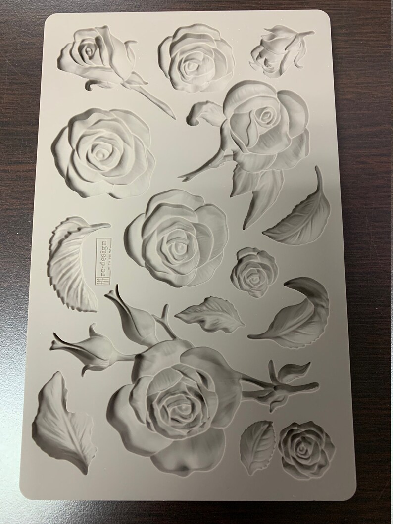 Prima Mould Redesign fragrant Roses Vintage Art | Etsy