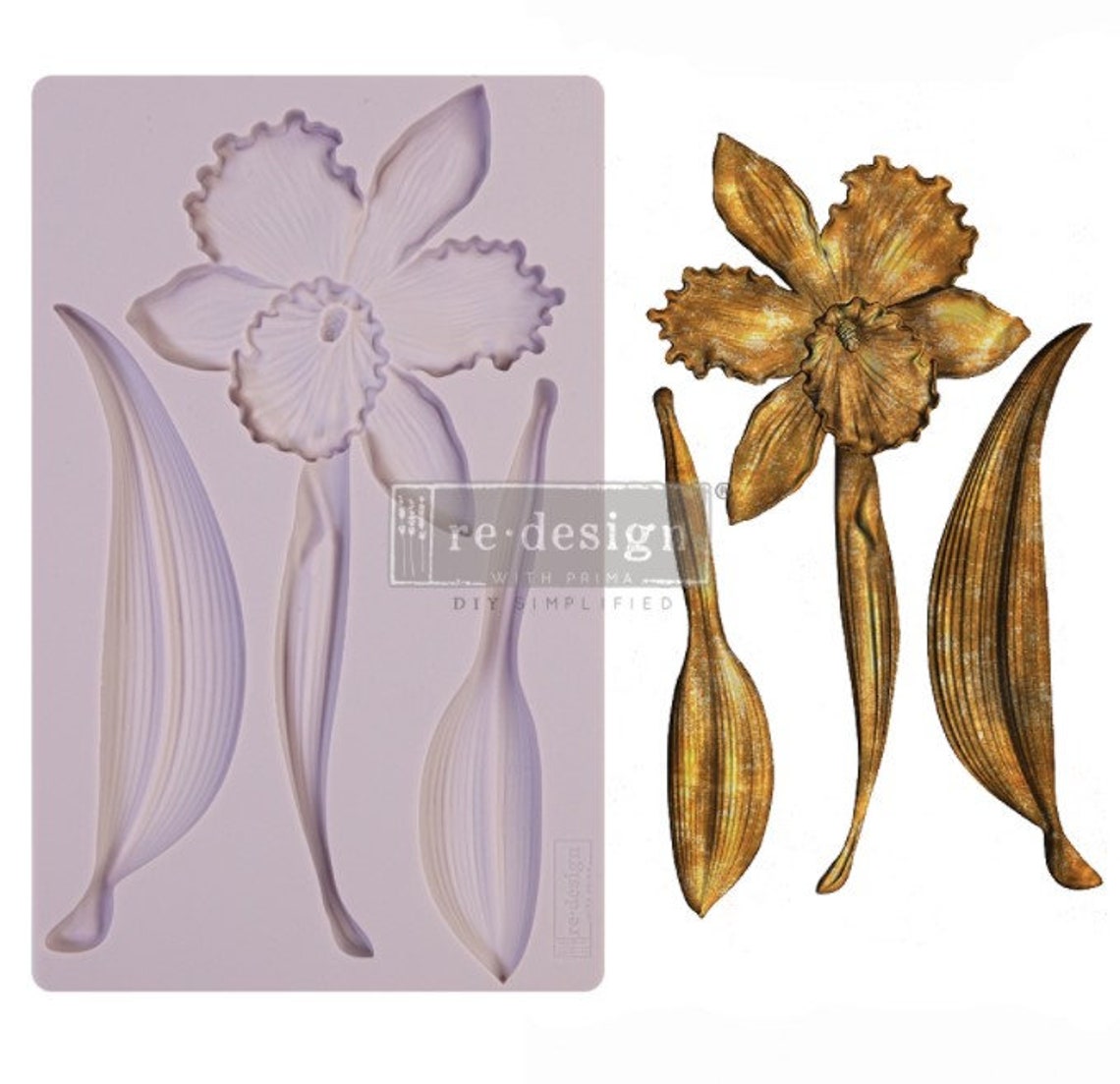 Prima Mould Redesign wildflower Vintage Art - Etsy