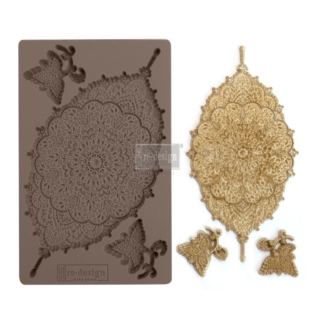 Prima Mould Redesign "morocco Emblem" - Vintage Art Decor Silicon Mold ...