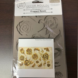 Prima Mould Redesign "fragrant Roses" - Vintage Art Decor Silicon Mold ...