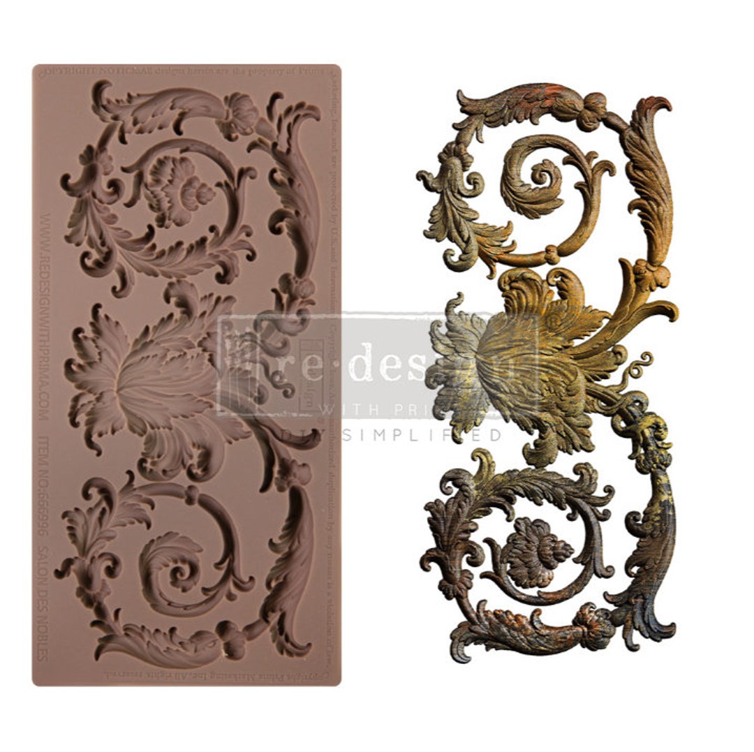 Prima Mould Redesign "salon De Nobles" - Vintage Art Decor Silicon Mold ...