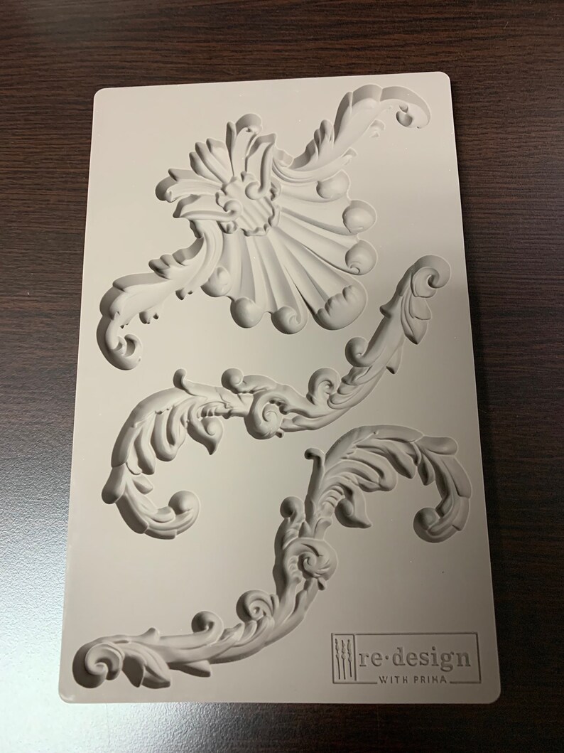 Prima Mould Redesign "greco Crest" - Vintage Art Decor Silicon Mold ...