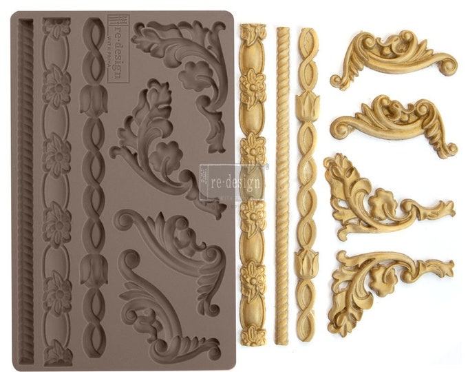 Prima Mould Redesign italian Accents Vintage Art Decor Silicon Mold ...