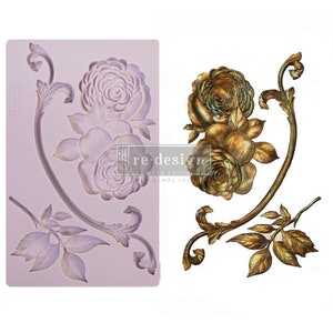 Prima Mould Redesign victorian Rose Vintage Art Decor Silicon Mold Food ...