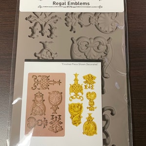 Prima Mould Redesign regal Emblems Vintage Art Decor Silicon Mold Food ...