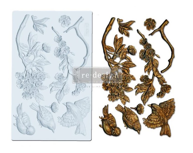 Prima Mould Redesign aviary Vintage Art Decor - Etsy