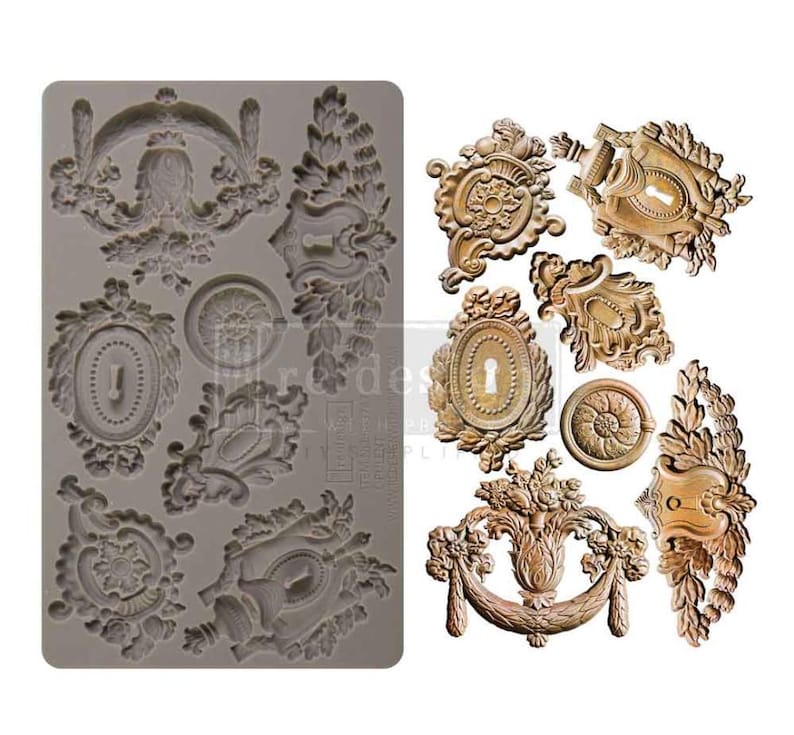 Prima Mould Redesign "opulent" - Vintage Art Decor Silicon Mold Food ...