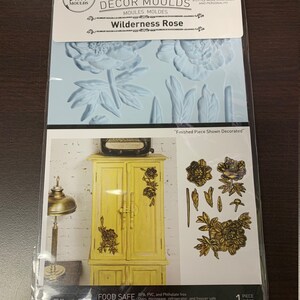 Prima Mould Redesign "wilderness Rose" - Vintage Art Decor Silicon Mold ...