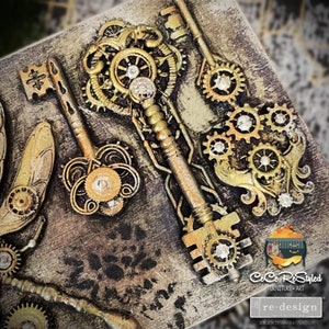 Prima Mould Redesign "mechanical Lock & Keys" - Vintage Art Decor ...