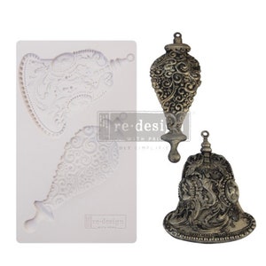Prima Mould Redesign "silver Bells" - Vintage Art Decor Silicon Mold ...