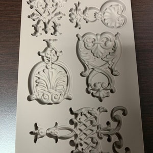 Prima Mould Redesign regal Emblems Vintage Art Decor Silicon Mold Food ...