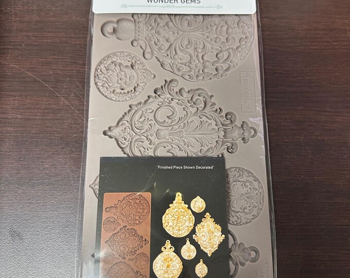 Prima Mould Redesign "wonder Gems" - Vintage Art Decor Silicon Mold ...