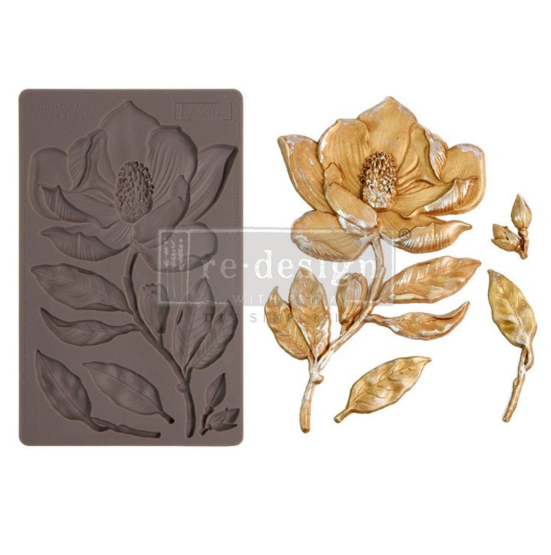 Prima Mould Redesign "magnolia Flower" - Vintage Art Decor Silicon Mold ...