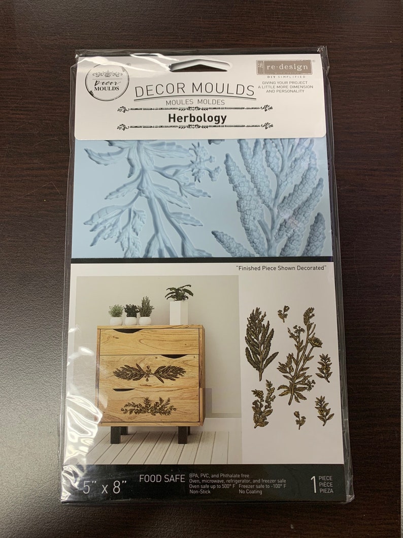 Prima Mould Redesign "herbology" - Vintage Art Decor Silicon Mold Food ...