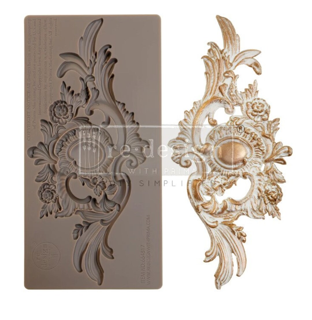 Prima Mould Redesign "annette" - Vintage Art Decor Silicon Mold Food ...