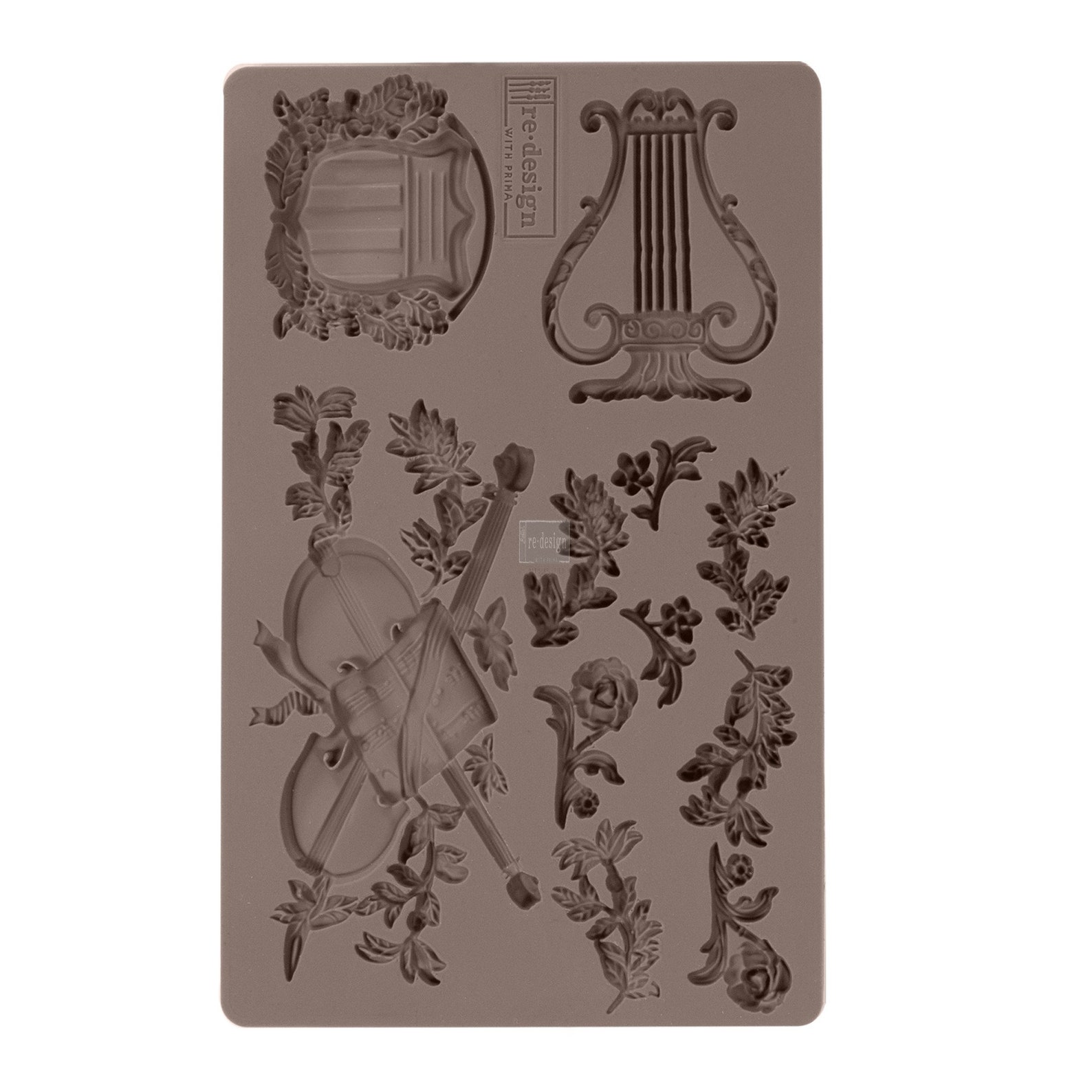 Prima Mould Redesign "musical Journey" - Vintage Art Decor Silicon Mold ...