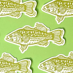 Largemouth Bass Sticker - Fish Waterproof Vinyl Decal - Etsy