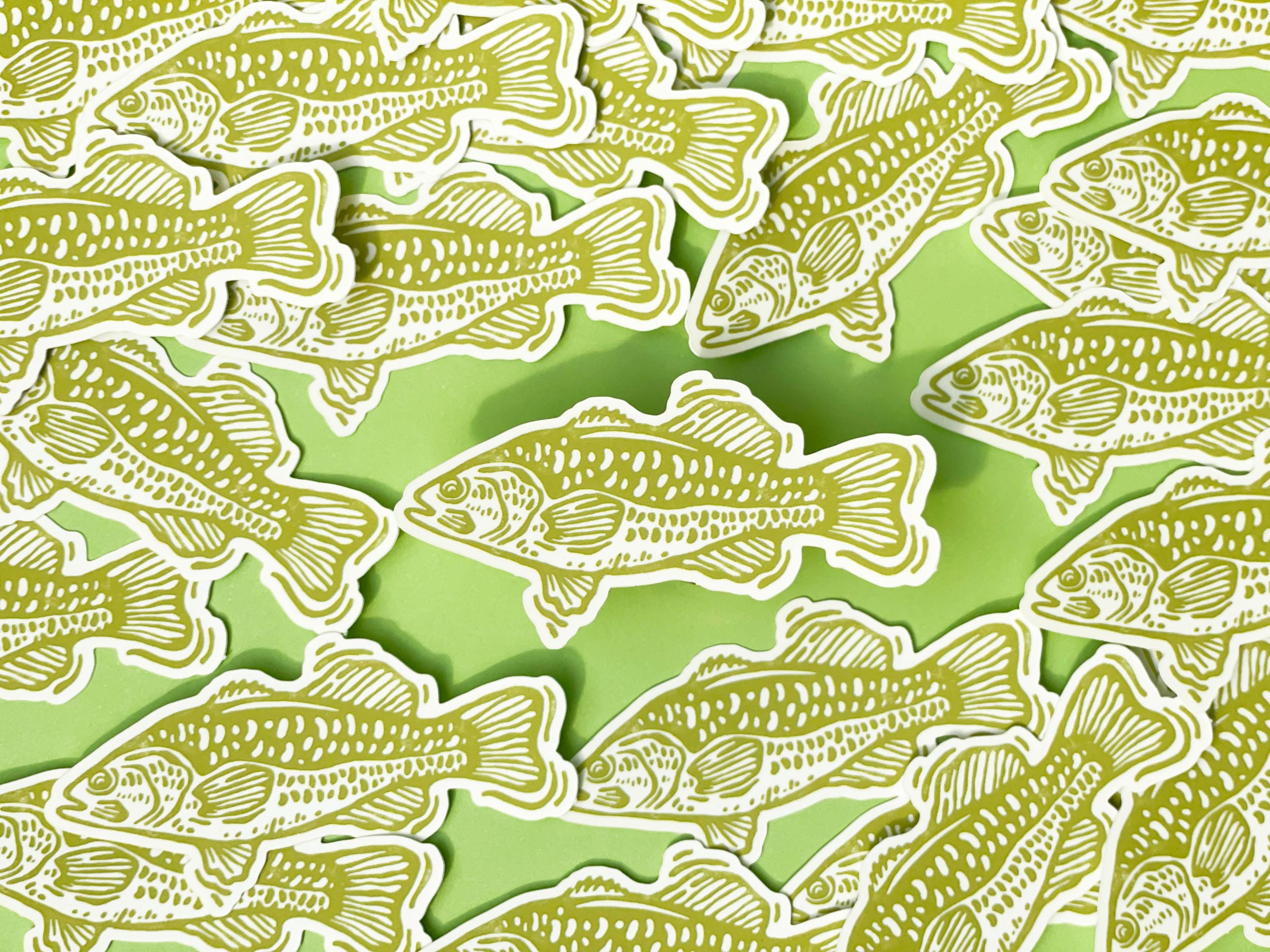 Largemouth Bass Sticker - Fish Waterproof Vinyl Decal - Etsy