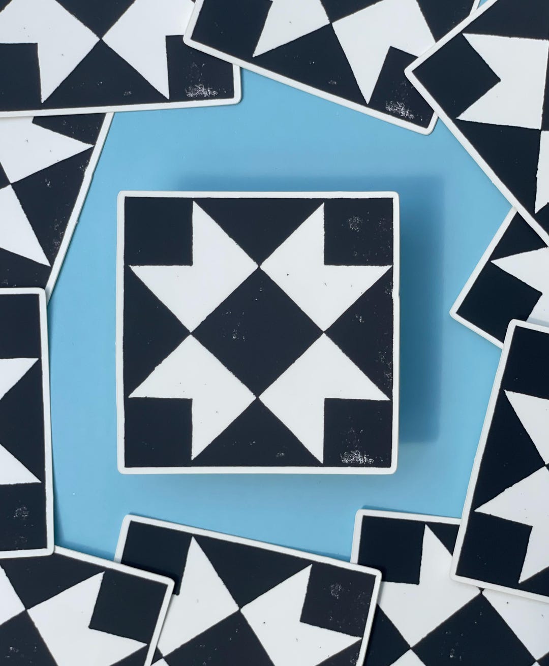 Quilt Block Vinyl Sticker || Waterproof Decal for Crafters - Etsy