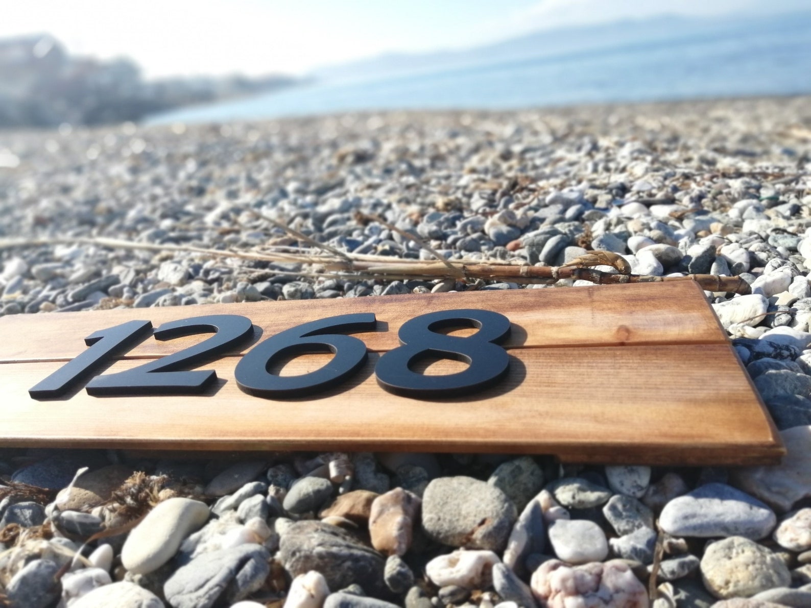 Custom Modern Wood Sign Personalized Door Number Sign - Etsy