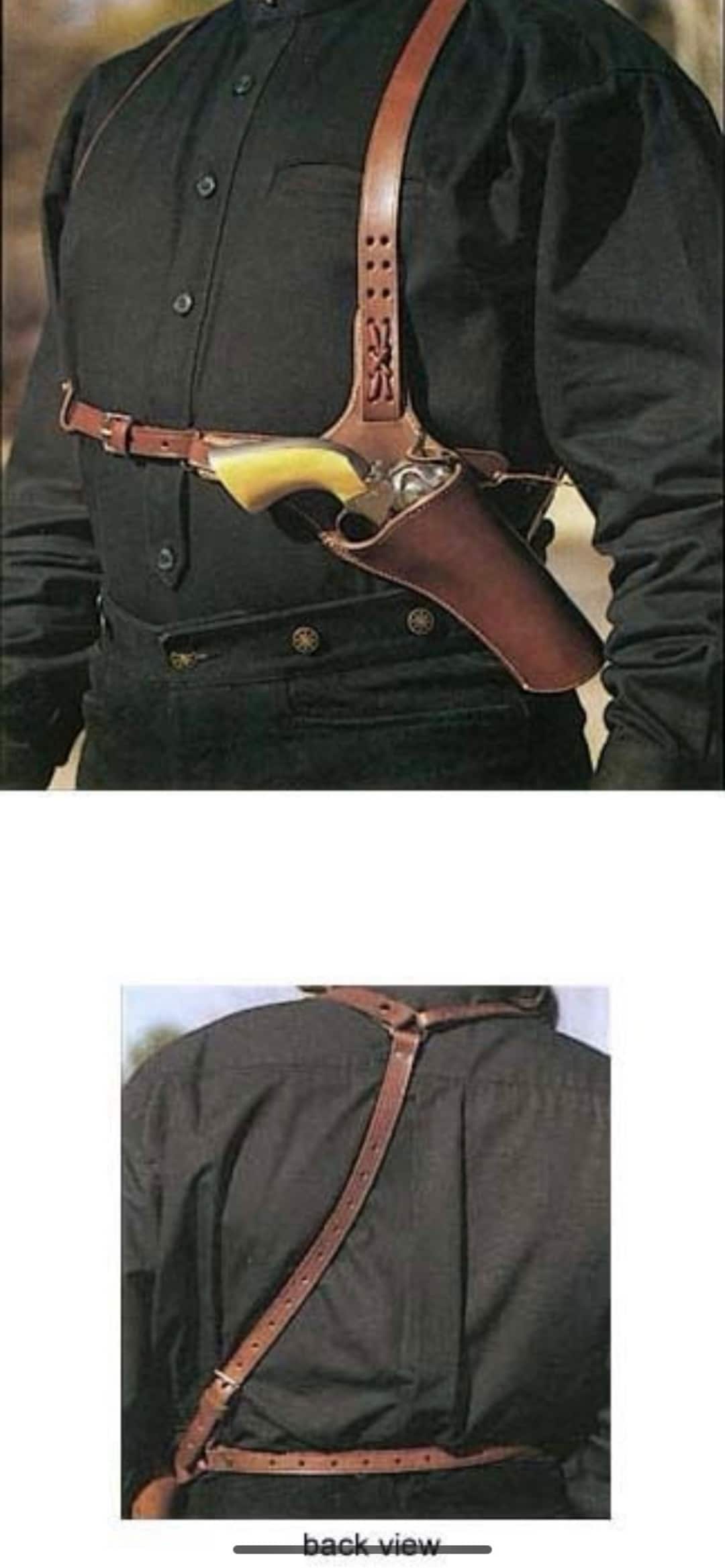 Colt SAA, Ruger Vaquero, and Clones 6 1/2” Huckleberry Leather Western ...