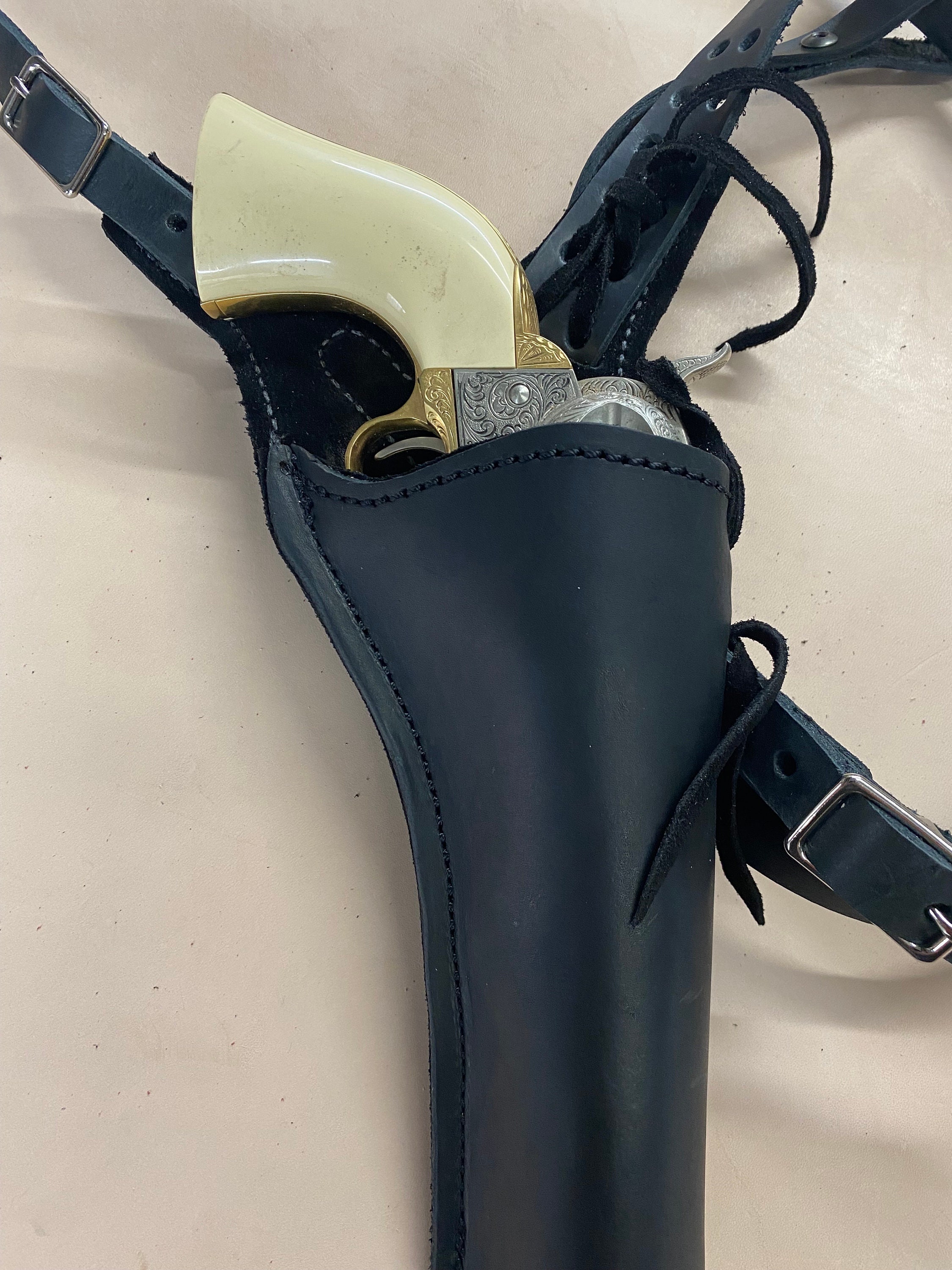 Colt SAA, Ruger Vaquero, and Clones 31/2” Lined Huckleberry Leather ...