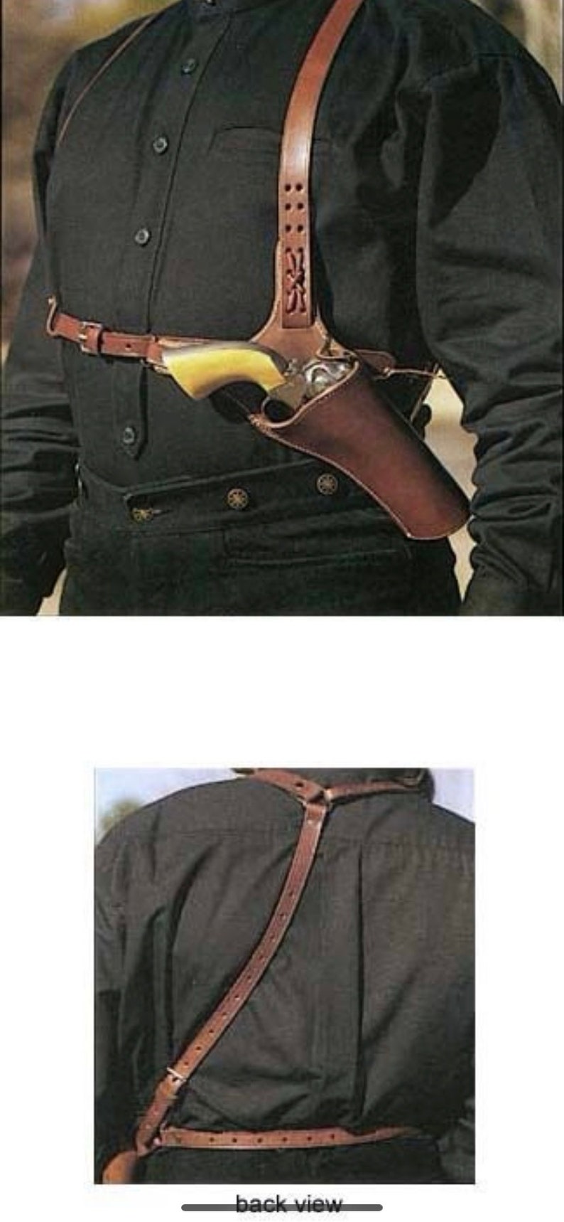 Colt SAA, Ruger Vaquero, and Clones 71/2”huckleberry Leather Western ...