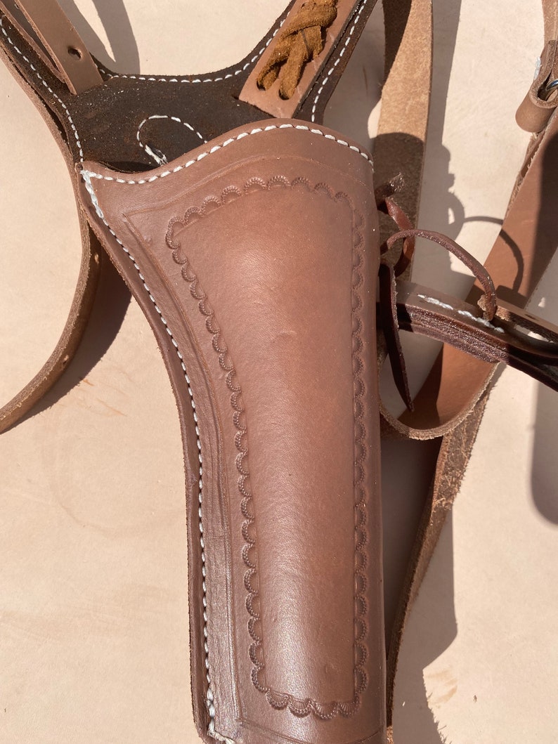 Colt SAA, Ruger Vaquero, and Clones 71/2”huckleberry Leather Western ...