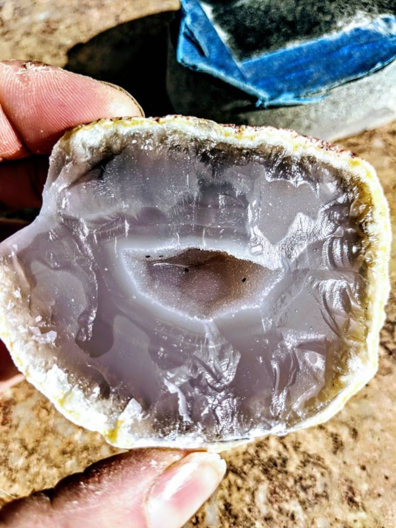Unopened Brazilian Enhydro Geode | Etsy