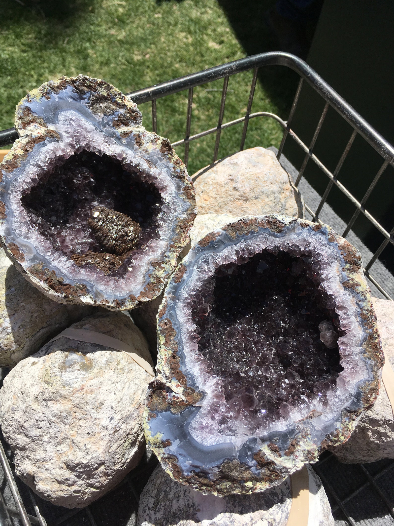 Whole Mexican Geode break Your Own Geodes GUARANTEED HOLLOW | Etsy