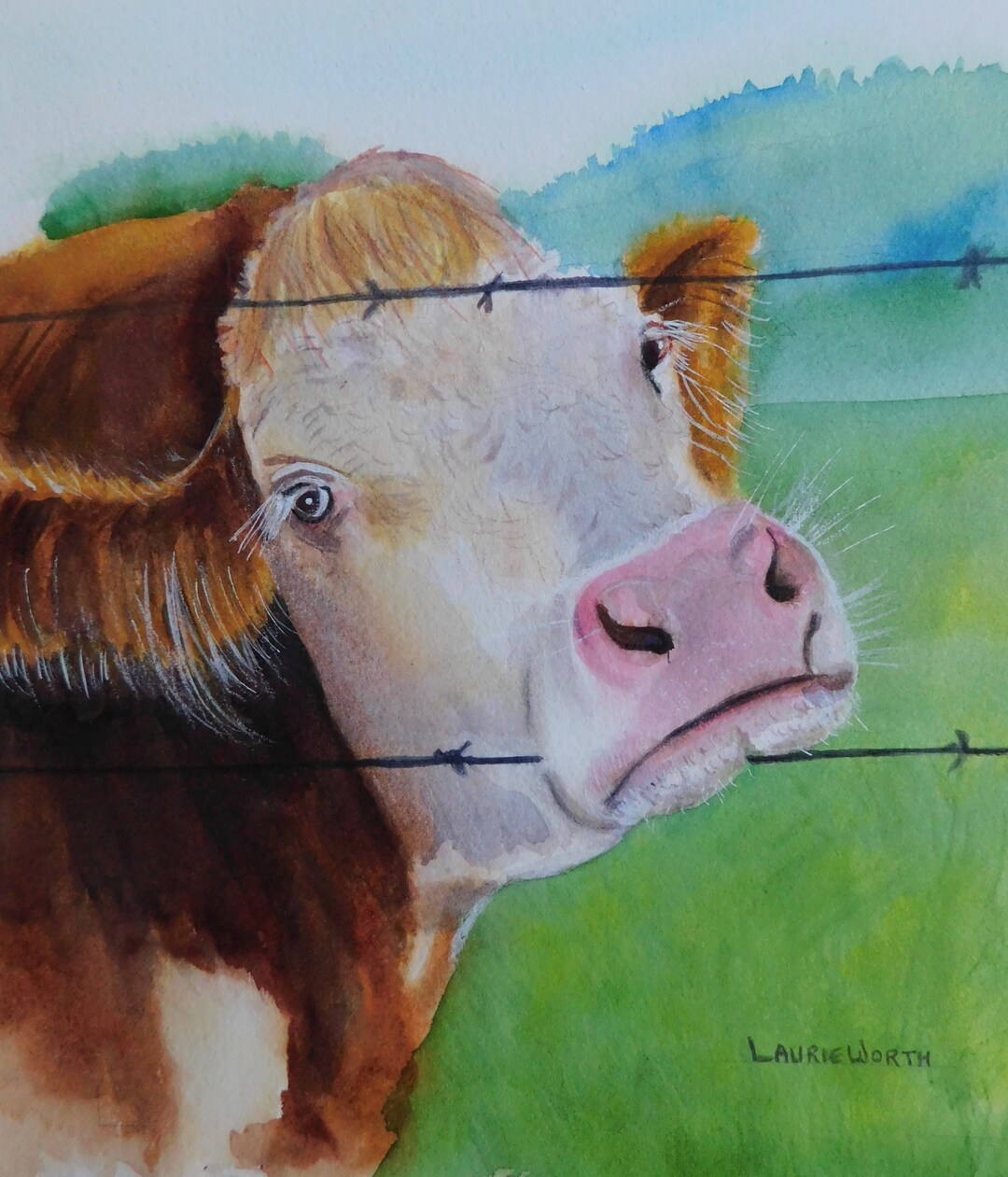 Cow Print, Cow Painting, Cows, Kitchen Decor, Farmhouse Decor, Farm ...