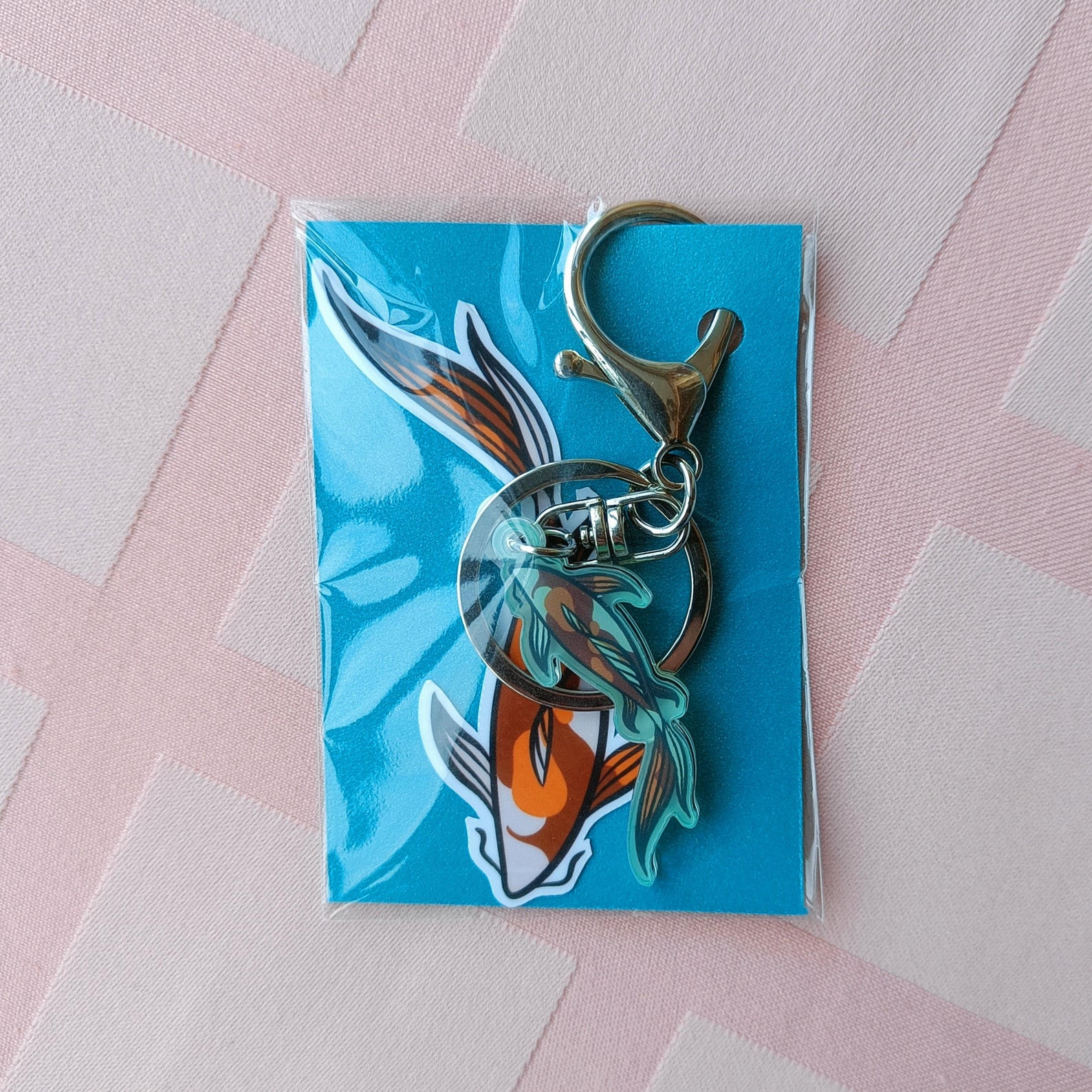 Koi Fish Keychain Sticker Bundle, Acrylic Keychain, Animals, Fish ...