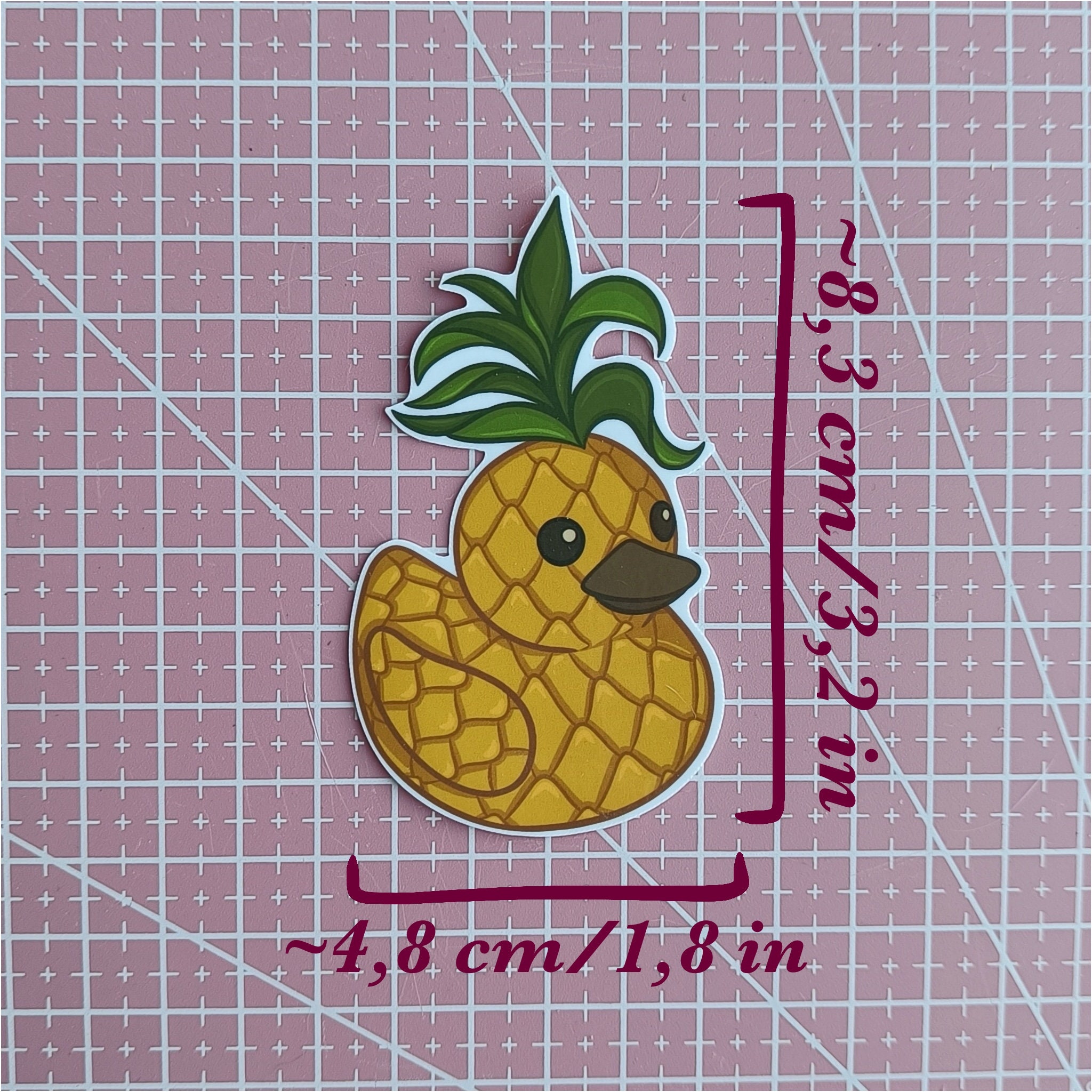 Rubber Duck Fruit Stickers, Waterproof Vinyl, Decal, Sticker for ...
