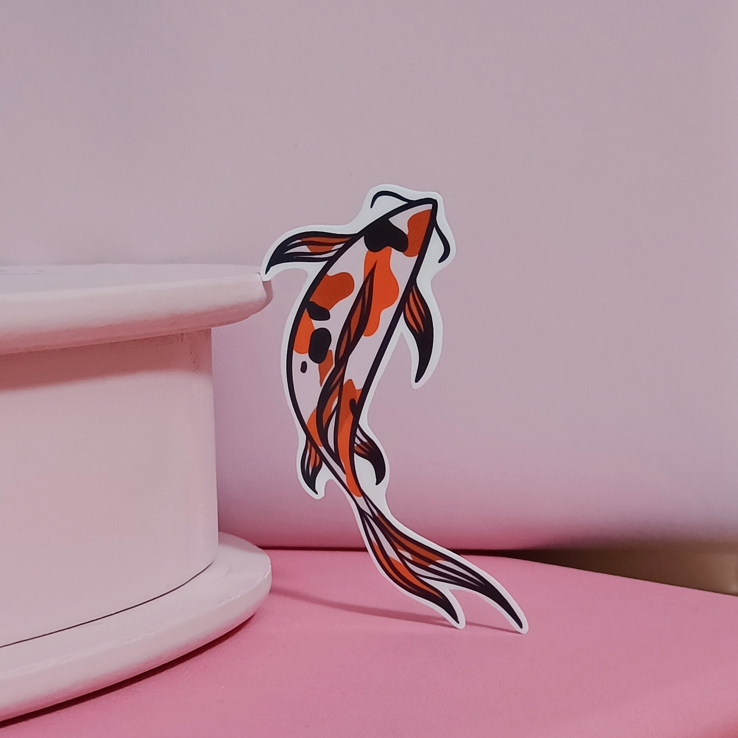 Koi Fish Sticker, Animals, Fish, Waterproof Vinyl, Decal, Sticker for ...
