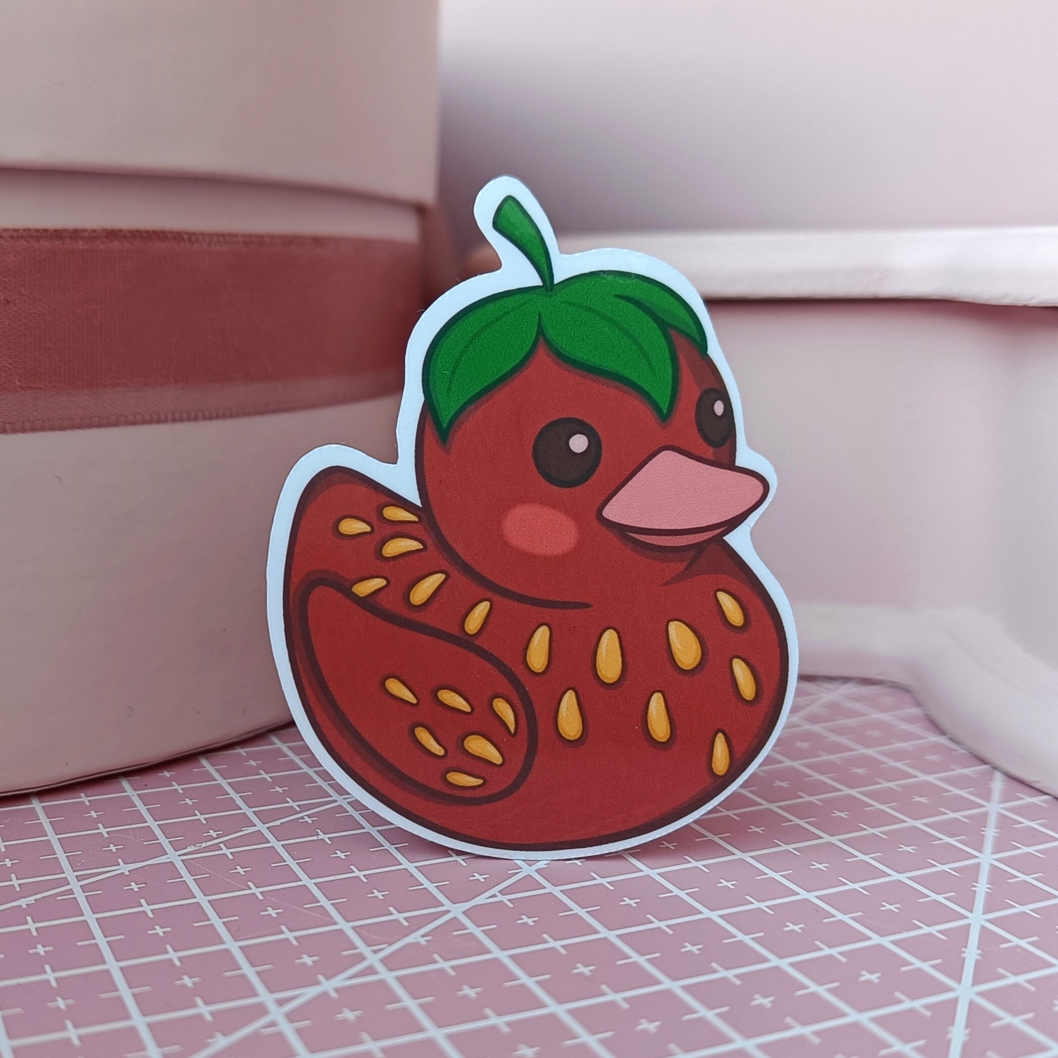 Rubber Duck Fruit Stickers, Waterproof Vinyl, Decal, Sticker for ...