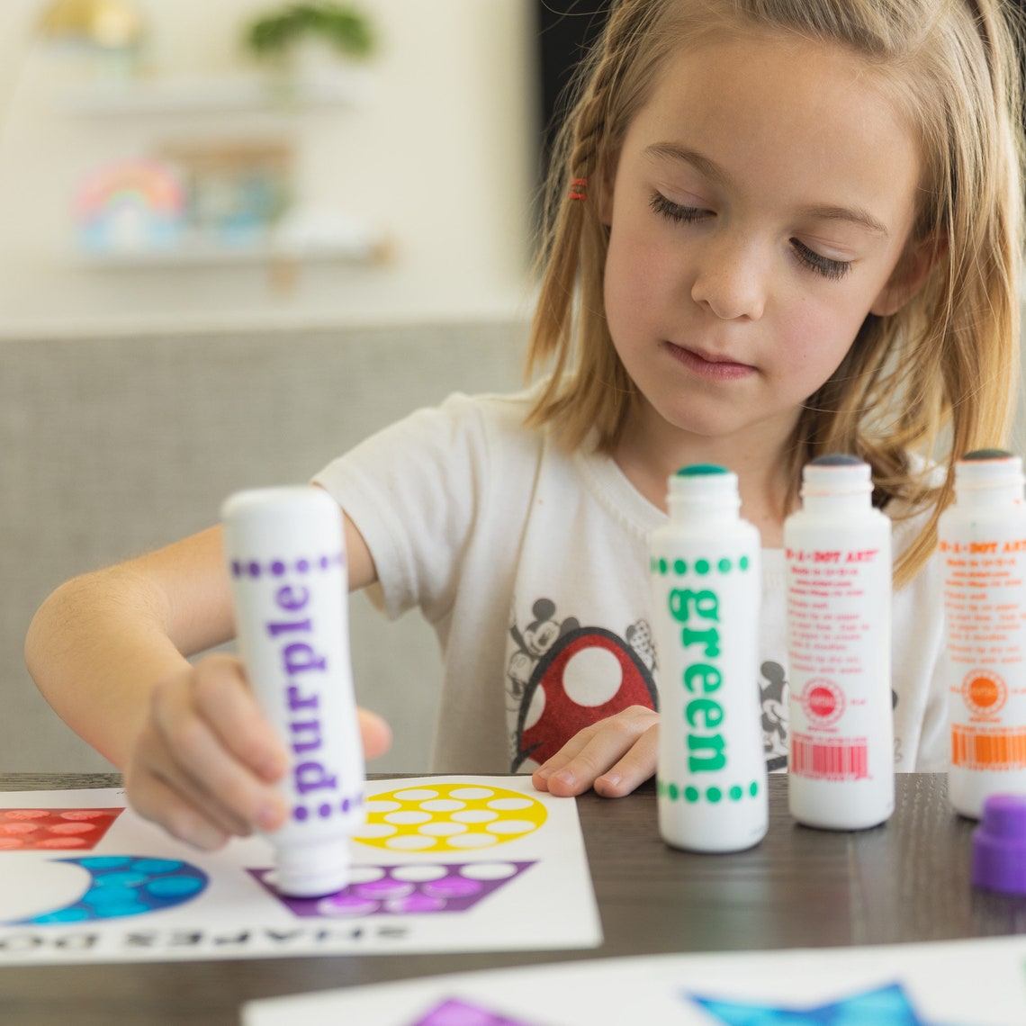 Fun and Educational Printable Shapes for Kids to Color With Dot Markers ...