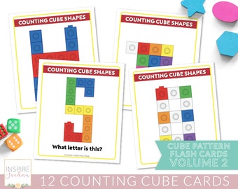 Unifix Cube Pattern Cards - Etsy