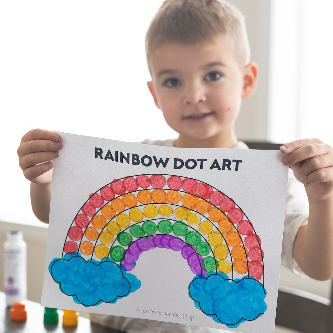 Do a Dot Rainbow Printable. Dot Marker Printable Pom Pom Activity ...