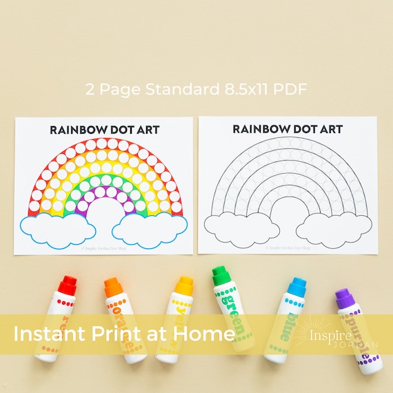 Preschool Dot Art Rainbow Do A Dot Art Markers USA — My Playroom
