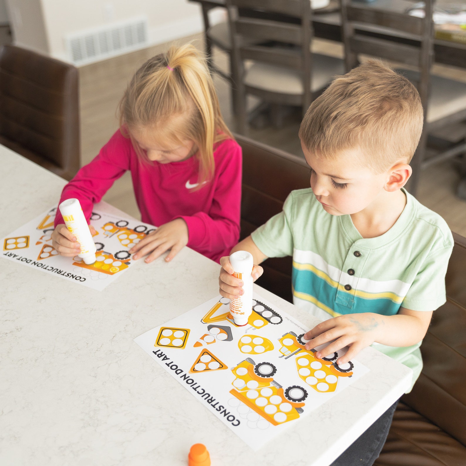 Do a Dot Construction Printable. Dot Marker Printable Pom Pom Activity ...