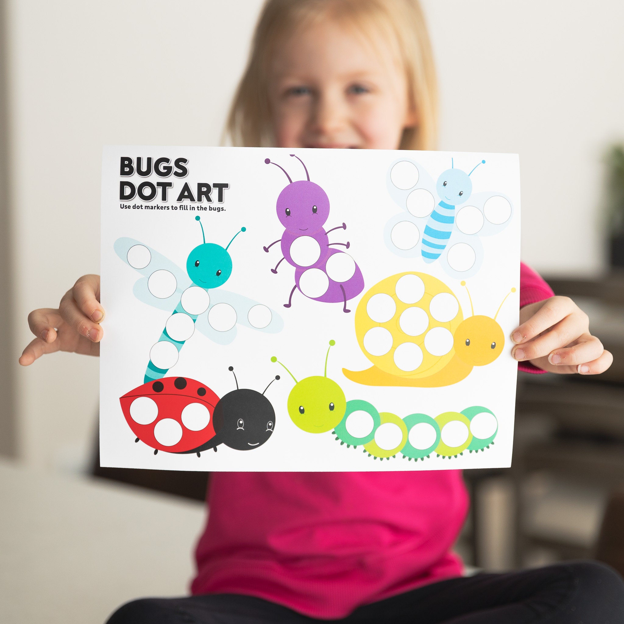 Do a Dot Bugs Printable. Dot Marker Art Worksheet. Bug Coloring Pages ...