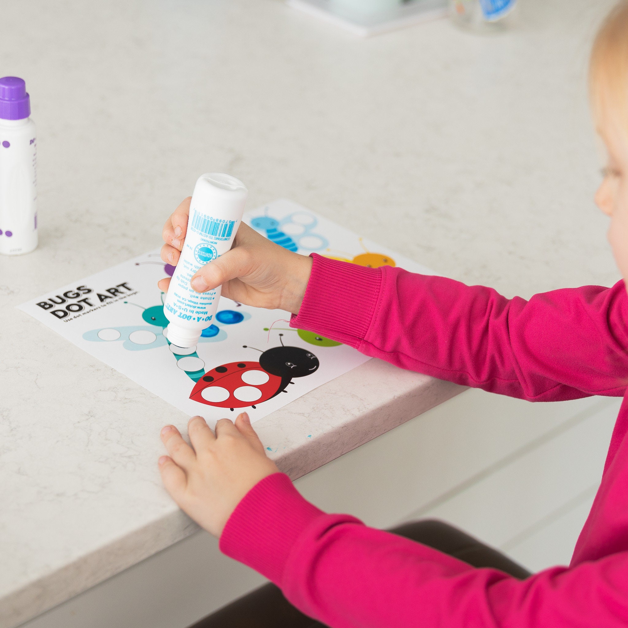 Do a Dot Bugs Printable. Dot Marker Art Worksheet. Bug Coloring Pages ...