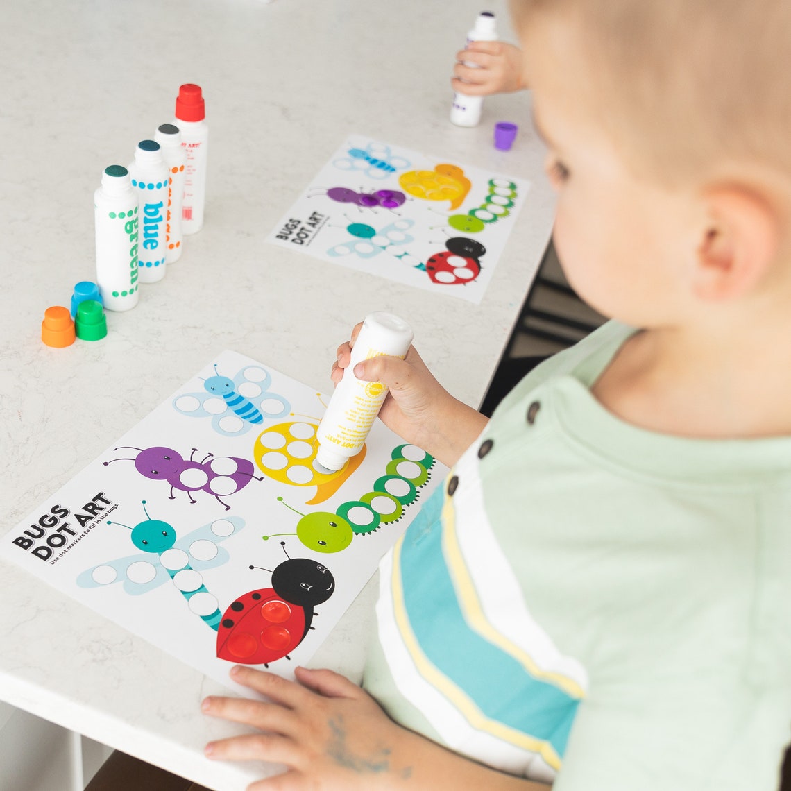 Do a Dot Bugs Printable. Dot Marker Art Worksheet. Bug - Etsy
