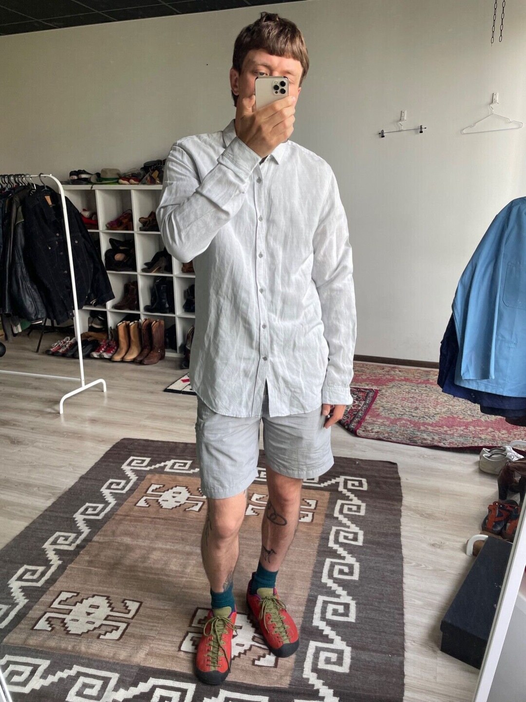 Freitag Linen Modal Men's Summer Light Grey Shirt Size L - Etsy