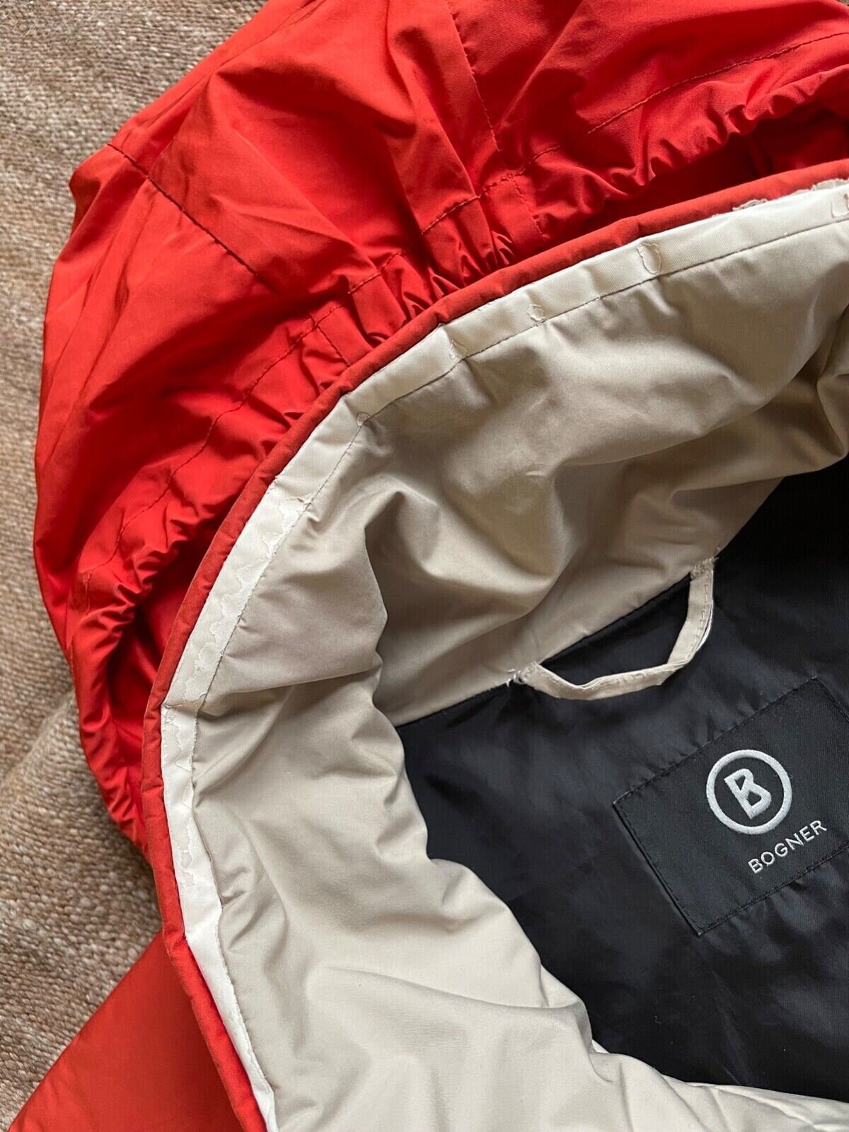 Bogner Goan Thylmann Vintage Men's Red Pattern Nylon Jacket Bogner Goan Thylmann Vintage Men's Red Pattern Nylon Jacket