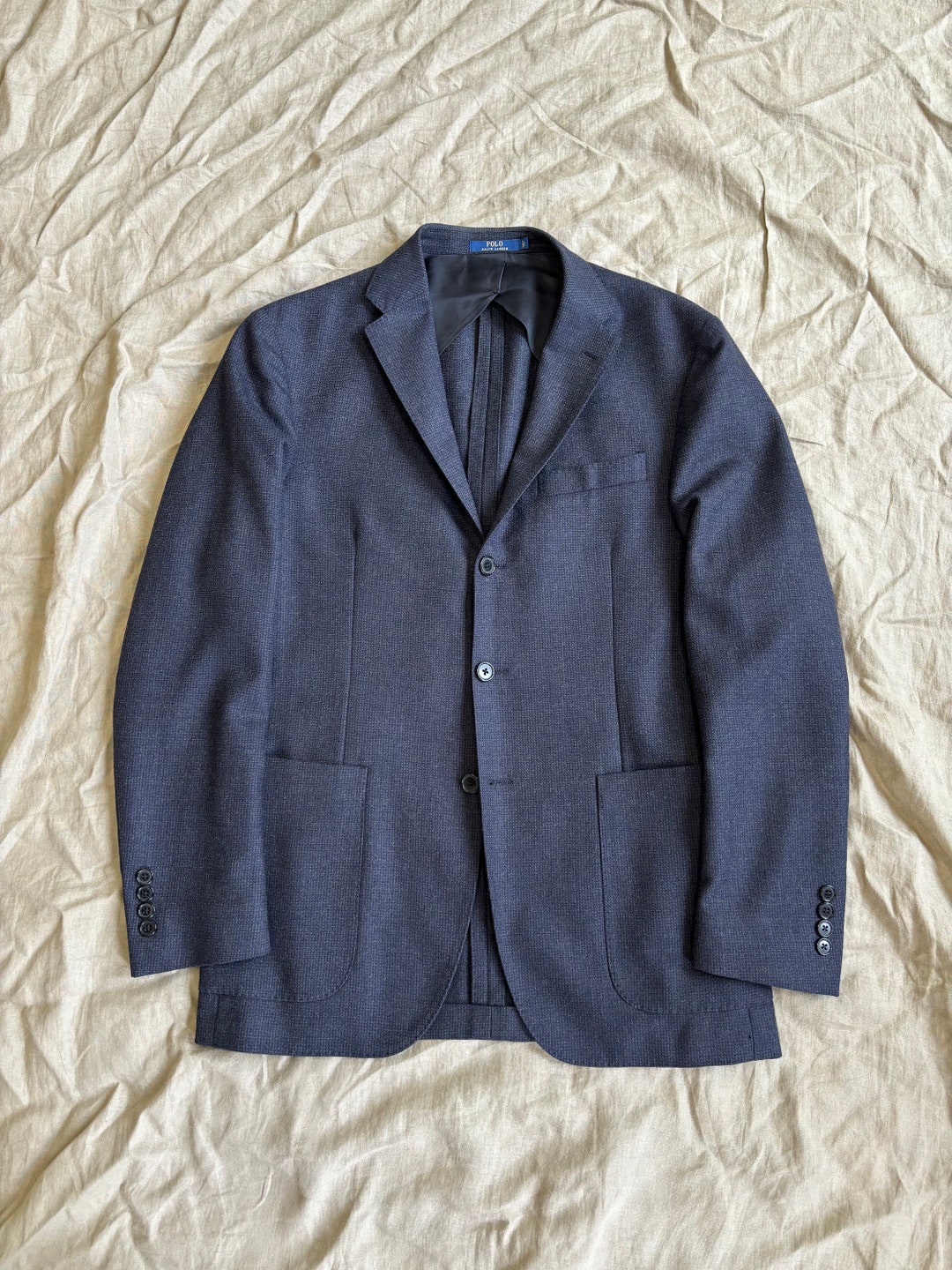 Polo Ralph Lauren Mens Gray Wool Sport Coat Casual Blazer Jacket Size M ...