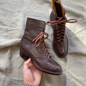 Perth Shoe Co. Ltd Ontario 20s 30s True Vintage Leather Brown Boots ...