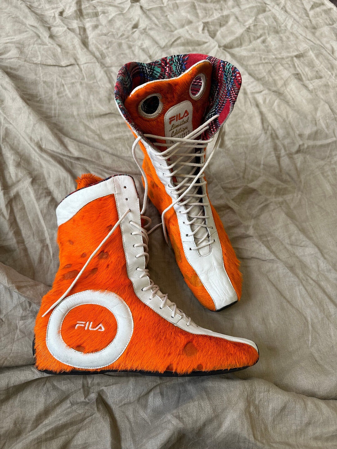 Fila Limited Leather Wrestling Boxing High Sneakers Size W's US 10 EU ...